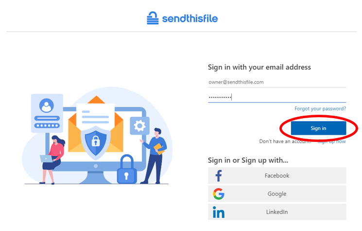 How to log into my account? | SendThisFile