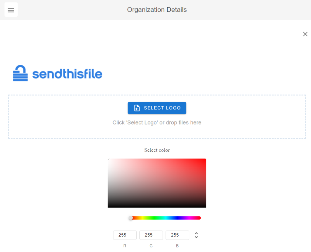 How to add your logo? | SendThisFile